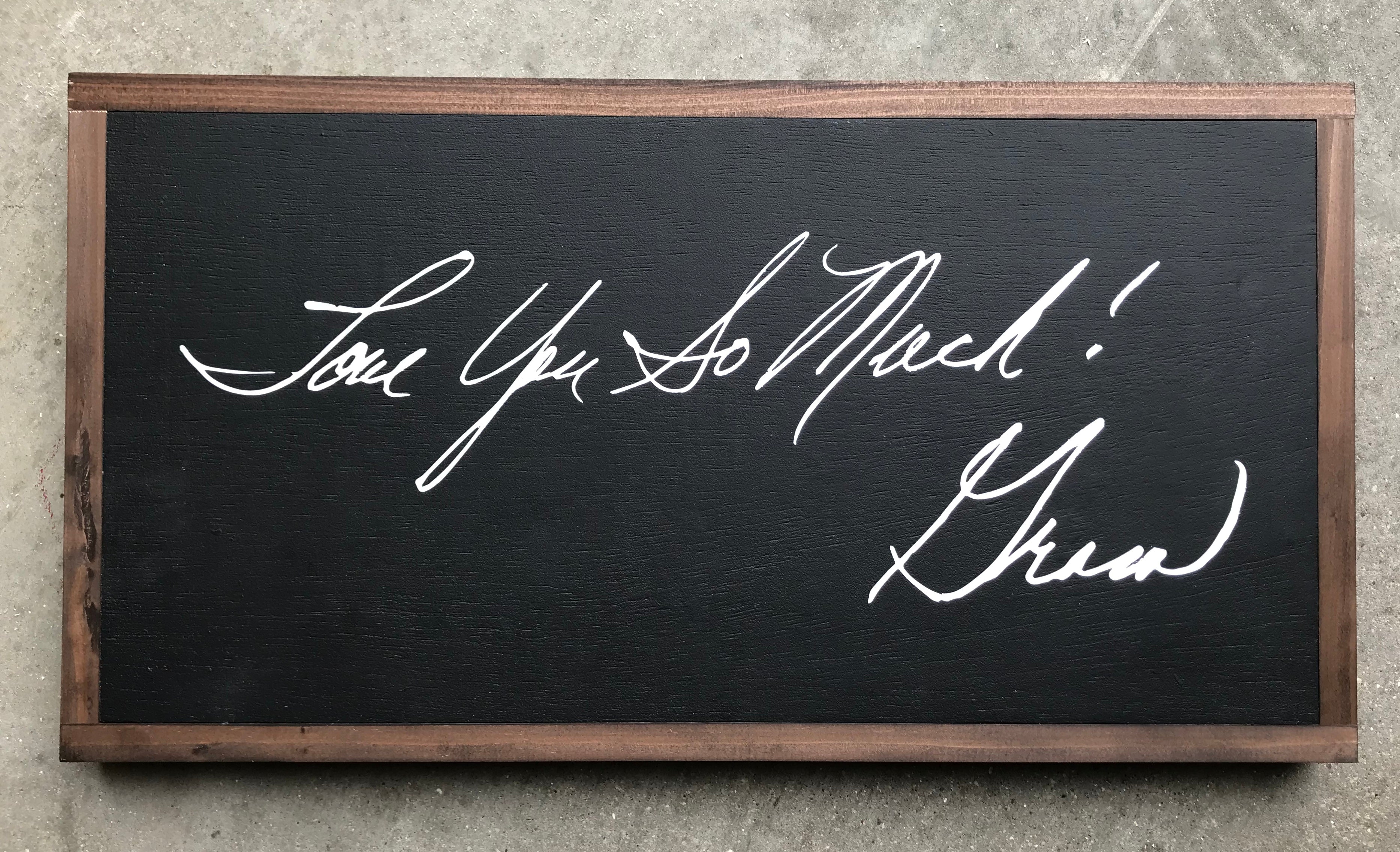 Handwritten Signature Signs – Signs by Caitlin